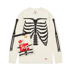 Supreme X Hanes Bones Thermal Crew - Cream