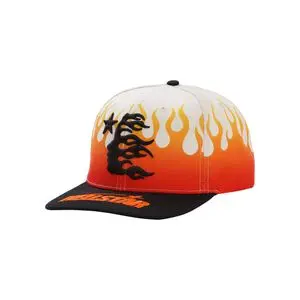 HELLSTAR Flame Vintage Snapback Cap - Cream