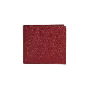 Thom Browne Billfold In Pebble Grain Leather
