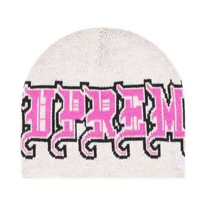 Supreme Outline Beanie - White