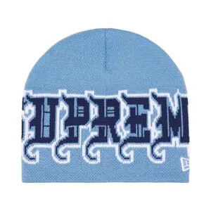 Supreme New Era Outline Beanie - Blue