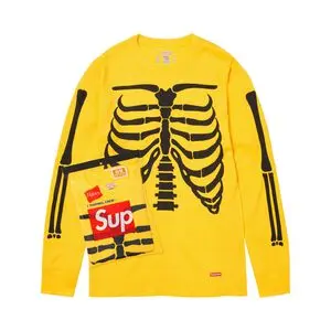 Supreme X Hanes Bones Thermal Crew - Yellow
