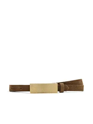 L'Agence Elyse Suede Belt