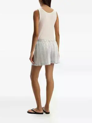 12 STOREEZ Striped Linen Shorts