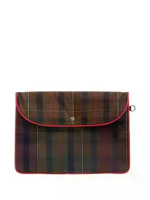 Bimba Y Lola Check-plaid Laptop Case - Brown