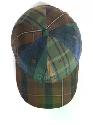 Bimba Y Lola Plaid Cotton Cap - Brown