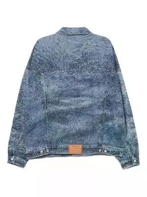 Alexander Wang Marker-print Denim Jacket