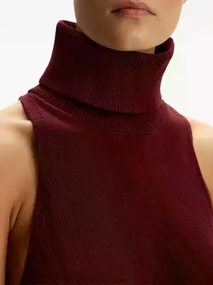 12 STOREEZ Roll-neck Sleeveless Sweater