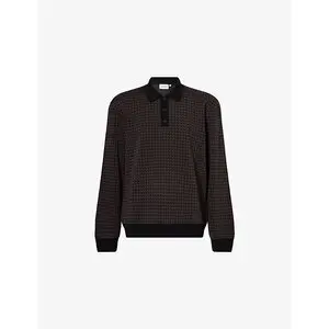 Carhartt Work In Progress Lowis Houndstooth Knitted Polo Shirt - Lowis Vitola Heather