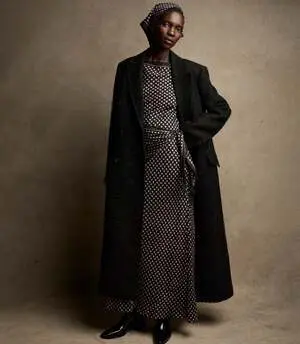 DÔEN Wilhelmina Bouclé Tweed Coat