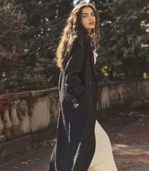 DÔEN Wilhelmina Bouclé Tweed Coat