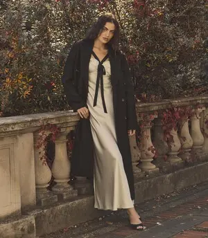 DÔEN Wilhelmina Bouclé Tweed Coat