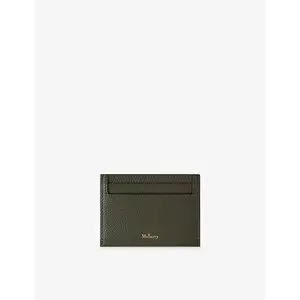 Mulberry Grained Leather Card Holder - Juniper Green