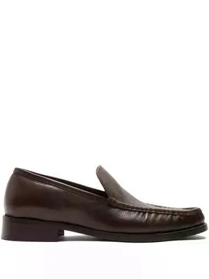 Acne Studios Leather Slip-on Loafers - Brown