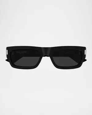 Saint Laurent Rectangular Sunglasses - Black