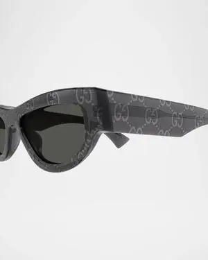 Gucci 53mm Cat-eye Sunglasses - Grey