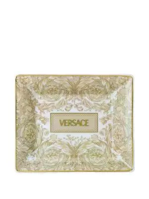 Versace Barocco Square Tray 15cm - Neutrals