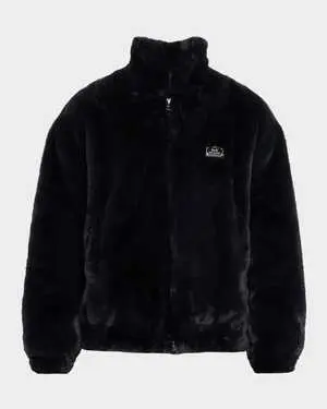 Ksubi Hussle Faux Fur Full-Zip Jacket - Black