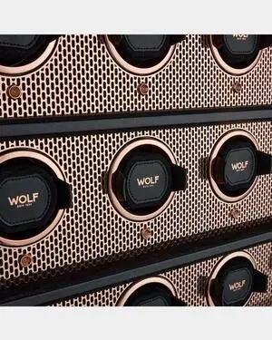 Wolf Axis 16-piece Watch Winder Cabinet - Copper
