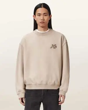 ALLSAINTS Icon Oversized Sweatshirt - Sandstone Brown