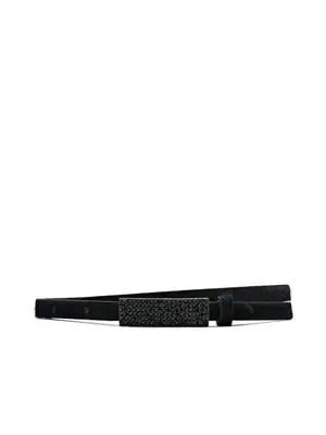 L'Agence Haven Belt - Black Embellished