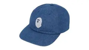 BAPE Ape Head Denim Cap - Blue