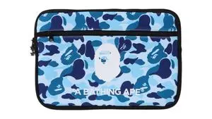 A BATHING APE Abc Camo 13 Inch Pc Case - Blue