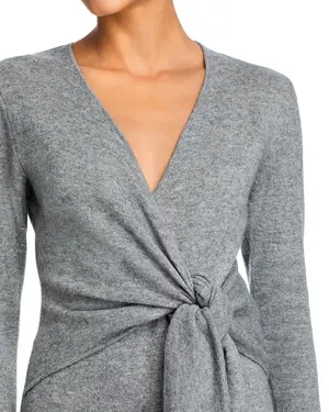 Veronica Beard Salomez Merino Wool & Cashmere Midi Dress - Medium Heather