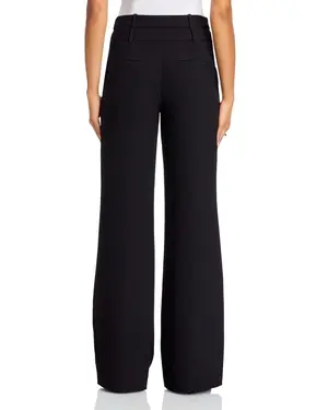 Veronica Beard Tonelli Wide Leg Trousers - Black