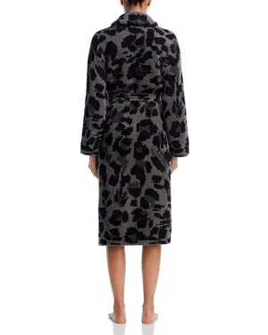Barefoot Dreams Cozychic Exploded Leopard Robe Exclusive