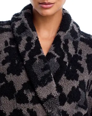 Barefoot Dreams Cozychic Exploded Leopard Robe Exclusive