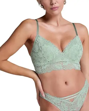 Hunkemoller Andrea Padded Non-wired Bra - Iceberg Green