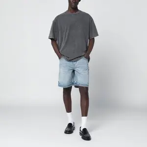 REPRESENT Light Wash Denim Bermuda Shorts