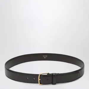 THE ROW Leather Belt With Buckle - Brown