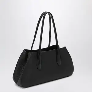 THE ROW Alger Leather Shoulder Bag - Black