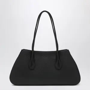 THE ROW Alger Leather Shoulder Bag - Black