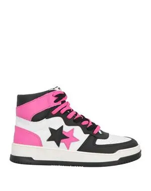 2STAR Leather High-top Sneakers - White