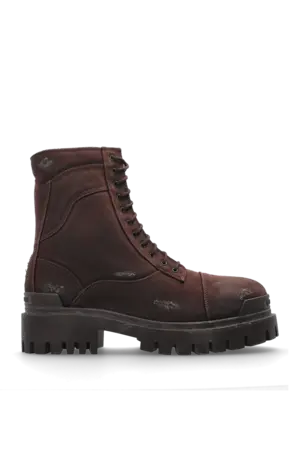 Men's Brown Combat Boots