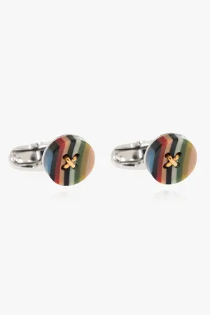 Paul Smith Logo-engraved Cufflinks - Multicolour