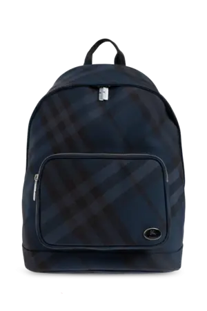 Burberry Grid Backpack - Navy Blue