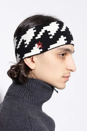 Perfect Moment Patterned Headband - Black