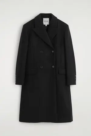 Cos Tailored Double-breasted Wool Long Coat