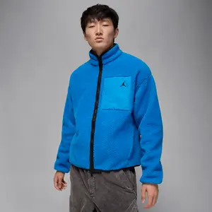 JORDAN Flight High Pile Shearling Jacket - Blue