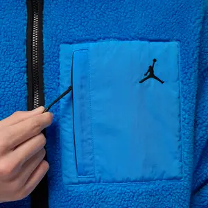JORDAN Flight High Pile Shearling Jacket - Blue