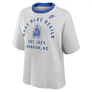 Nike Duke Legacy Arch Script Boxy College T-shirt - Grey