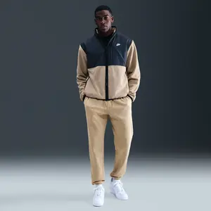 Nike Sportswear Club Washed Cuffed Fleece Pants - Brown