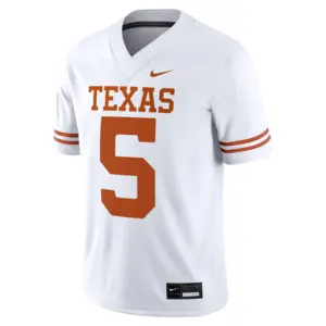 Nike Quintrevion Winser Texas College Game Jersey - White