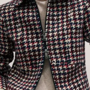 ME+EM Houndstooth Cropped Jacket