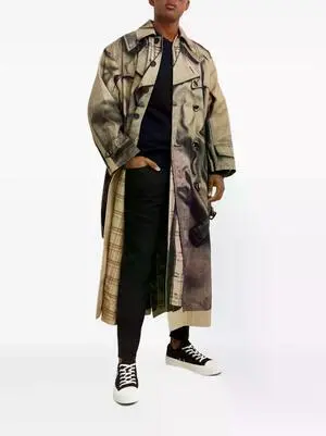 JEAN PAUL GAULTIER Trompe-l'oeil Belted Trench Coat