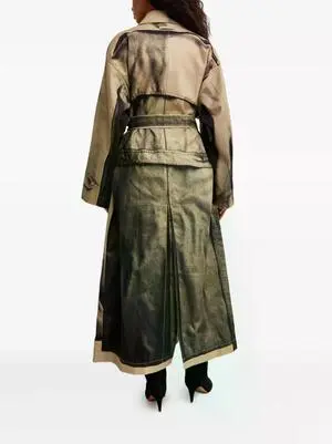 JEAN PAUL GAULTIER Trompe-l'oeil Belted Trench Coat